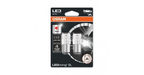 Osram P21/5W LEDriving SL Κόκκινο 12V 7528DRP-02B